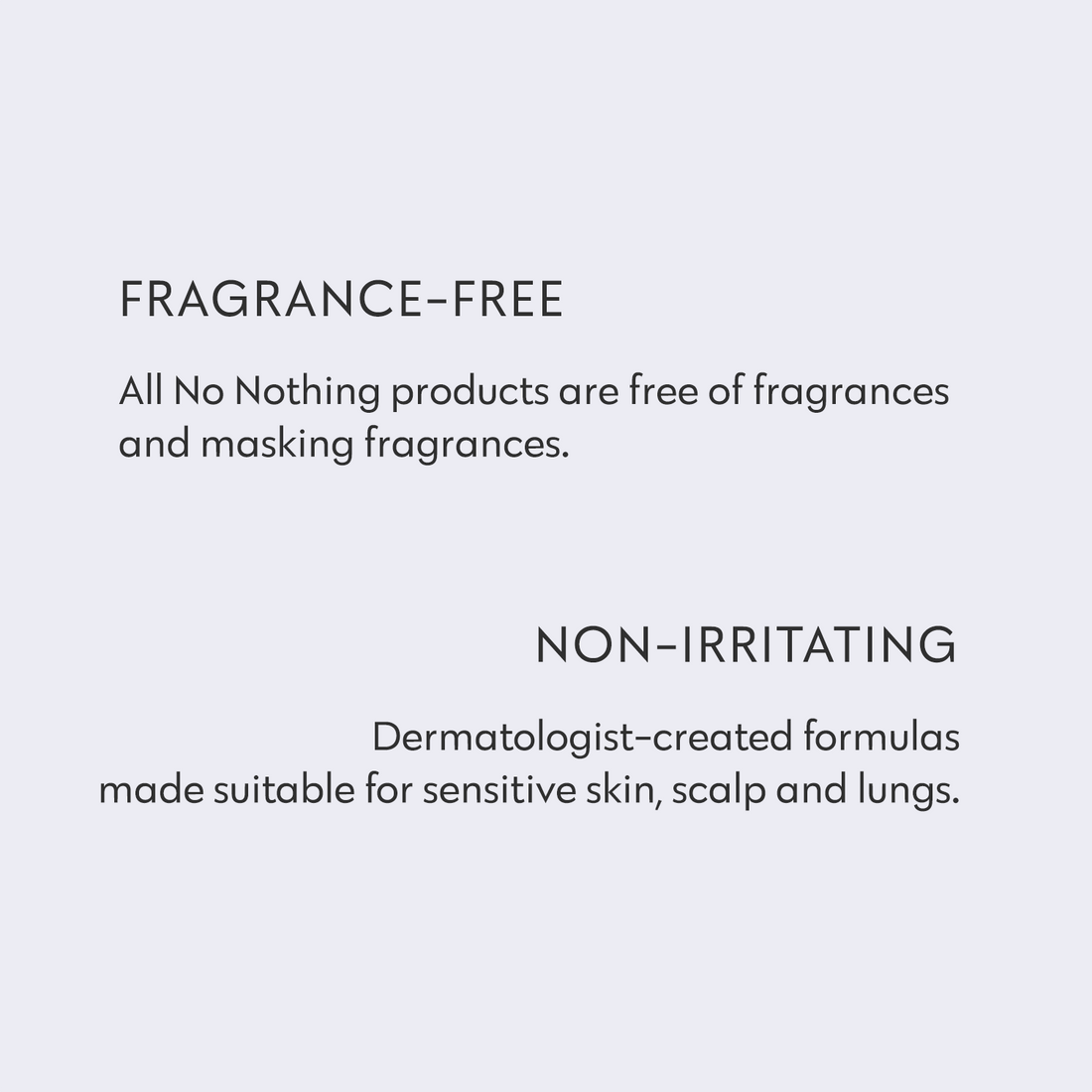 Fragrance Free Hair Dry Shampoo – No Nothing Very Sensitive
